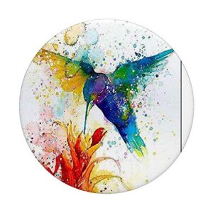 Cute Hummingbird Watercolor Design Pop Up For Bird Lover PopSockets PopGrip: Swappable Grip for Phones & Tablets