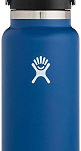 Hydro Flask 32 oz. Water Bottle - Stainless Steel, Reusable, Vacuum Insulated- Wide Mouth with Leak Proof Flex Cap