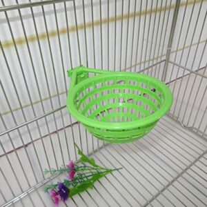 POPETPOP 5pcs Plastic Canary Nest-Bird Nest Plastic Hollow Hanging Cage Eggs Hatching Tool Pan Finch Parrot Canary Pigeon Nest Bowl