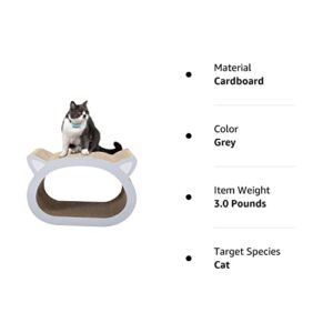 Cat Scratching Post Cardboard for Jumbo Adult Cat, Cat Scratcher Lounge, Scratch Pad with Catnip, Cat Bed Couch for House