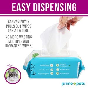 Dog Grooming Wipes, 600 Count 6x8Inch Deodorizing Wipes for Dogs & Cats, 100% Fragrance Free, Natural Pet Wipes for Cleaning Faces Bums Eyes Ears Paws Teeth, Dog Wipes