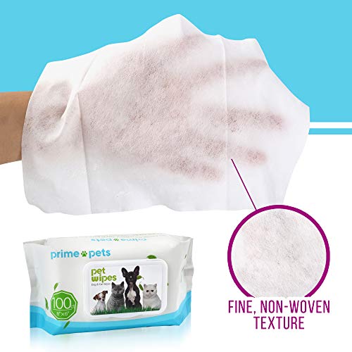 Dog Grooming Wipes, 600 Count 6x8Inch Deodorizing Wipes for Dogs & Cats, 100% Fragrance Free, Natural Pet Wipes for Cleaning Faces Bums Eyes Ears Paws Teeth, Dog Wipes