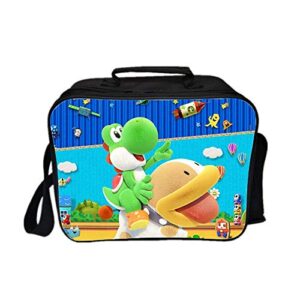 qushy yoshi's crafted world unisex lunch box picnic bag (i)