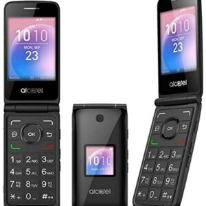 Flip Phone 4G LTE GSM Alcatel Go Flip Factory Unlocked BIG BUTTONS + External LCD Bluetooth WIFI Mp3 Camera Elderly A405DL