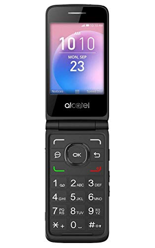 Flip Phone 4G LTE GSM Alcatel Go Flip Factory Unlocked BIG BUTTONS + External LCD Bluetooth WIFI Mp3 Camera Elderly A405DL