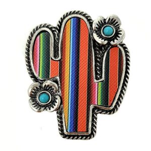 emulily western serape cactus phone holder(grip) self adhesive charm phone holder not included