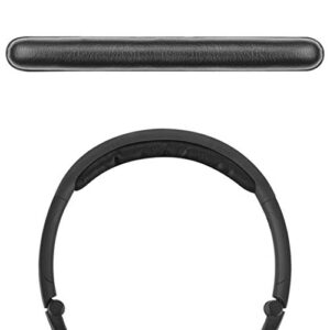 geekria protein leather headband pad compatible with akg k450 k451 q460 headphone replacement headband/headband cushion/replacement pad repair parts (black)