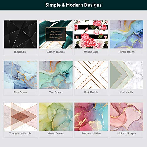 Oriday Gaming Mouse Pad Custom for Home and Office, Modern Gradation Design, Non-Slip Rubber Thick Mouse Pad for Computers Desktops, PC, Laptop (Mint Marble)