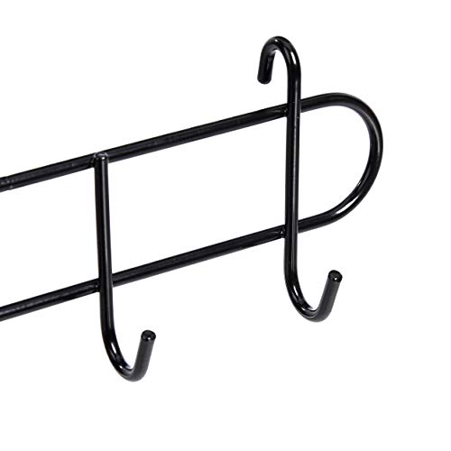 Amazon Basics Hook Rack for Wall Grid Panel, Black