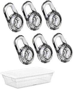 jnsa medium size 6 pcs earbud gel eargel eartips ear tip ear cap for plantronics headset, fit for plantronics m155 m165 m1100 m100 m70 m55 m28 m25 explorer 80 explorer 100 explorer 500, clear 6m