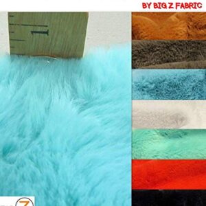 Beaver Shag Faux Fur Fabric Sold by The Yard DIY Coats Costumes Scarfs Rugs Accessories Fashion (Black)