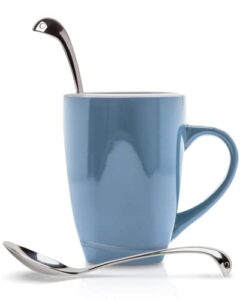 ototo sweet nessie sugar spoon - stainless steel tea spoon - 100% food grade & dishwasher safe - perfect spoon for tea & coffee