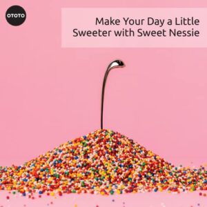 OTOTO Sweet Nessie Sugar Spoon - Stainless Steel Tea Spoon - 100% Food Grade & Dishwasher Safe - Perfect Spoon for Tea & Coffee