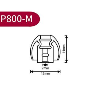 SpinFit Special Pack CP800+CP240 (Medium) - Patented Silicone Eartips for Replacement (2 Pairs) (3.5mm Nozzle Dia.)