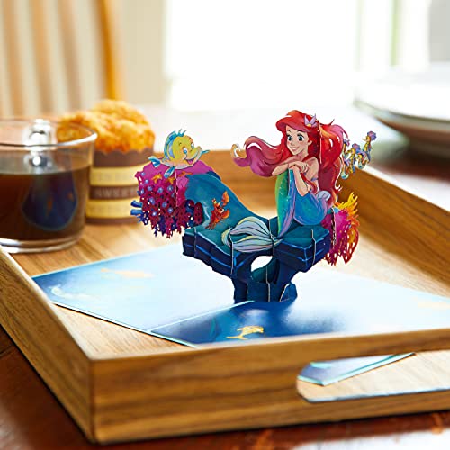 Lovepop Disney's The Little Mermaid Pop Up Card, 5x7-3D Greeting Card, Pop Up Birthday Card for kids, Card for Daughter or Sister, Celebration Cards, Disney Birthday Card