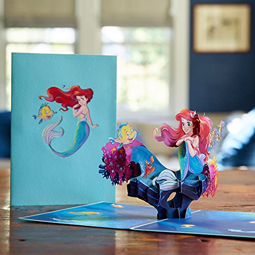 Lovepop Disney's The Little Mermaid Pop Up Card, 5x7-3D Greeting Card, Pop Up Birthday Card for kids, Card for Daughter or Sister, Celebration Cards, Disney Birthday Card