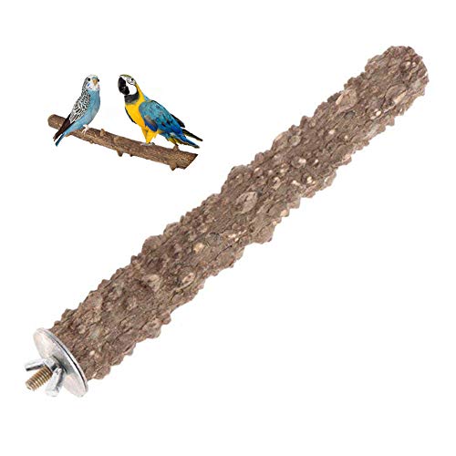 HotMall Bird Perch, US Natural Wood Parrot Perch Stand Paw Grinding Stick Cage Accesssories for Small Birds