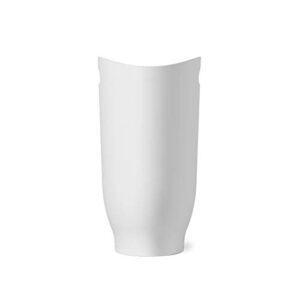 Umbra Harlo, 2.4 Gallon, White Sleek & Stylish Bathroom Trash Can, Small Garbage Bin Wastebasket for Narrow Spaces at Home or Office, 2-1/2 Gallon Capacity, 2.3 - 1012181-660