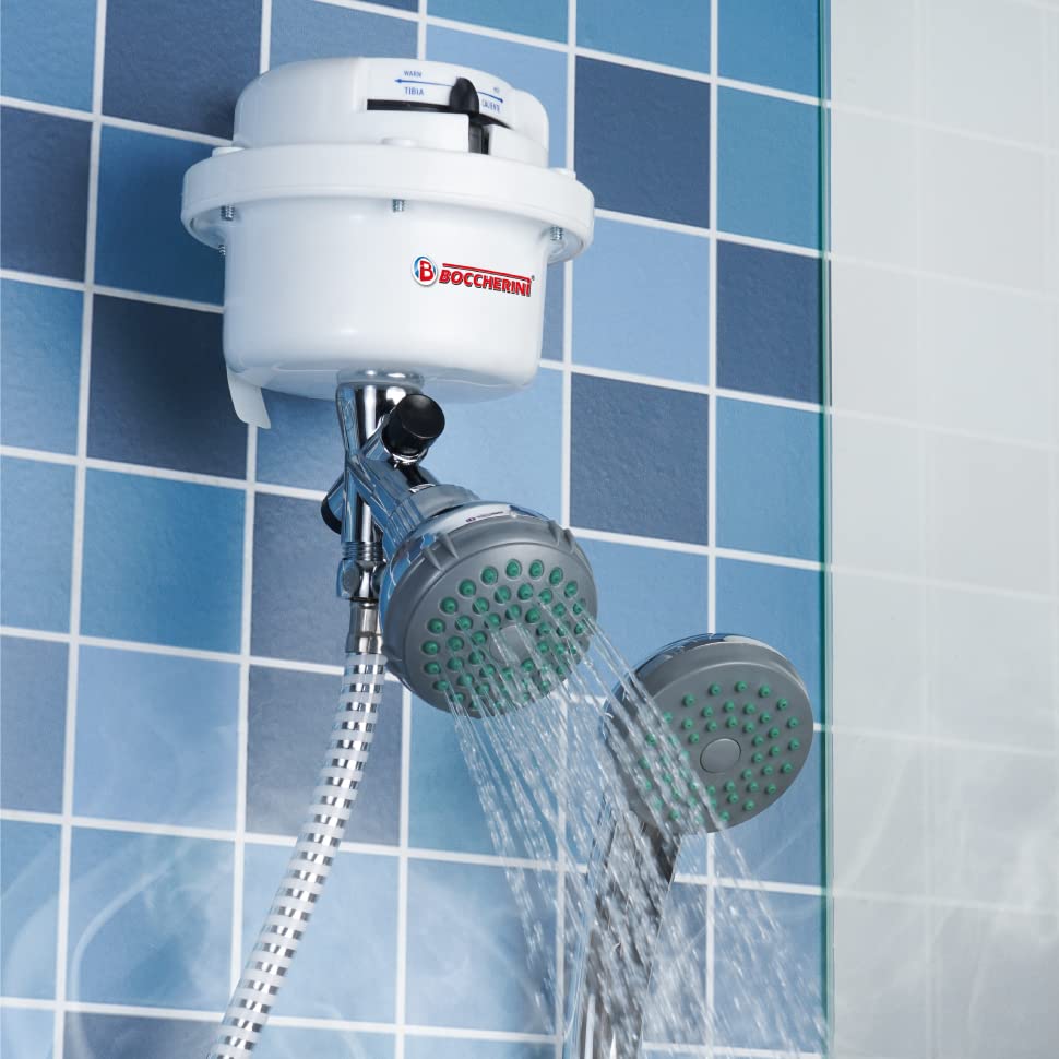 BOCCHERINI Electric Shower Head Water Heater For Bathroom 110V / 120V Ducha Electrica Para Agua Caliente Regadera Duchas Electricas / 3 Temperature Water Selector