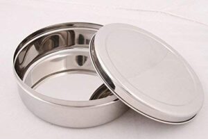 100% stainless steel food storage containers | storage box | storage box (puri dabba)