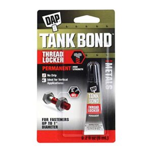 TankBond DAP INC 7079800166 High Strength Thread Locker, Red, 2 Ounces.2 Oz