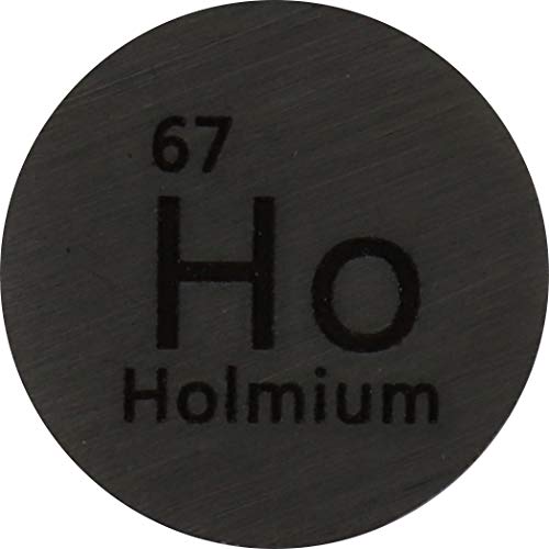 Holmium (Ho) 24.26mm Metal Disc 99.9% Pure for Collection or Experiments