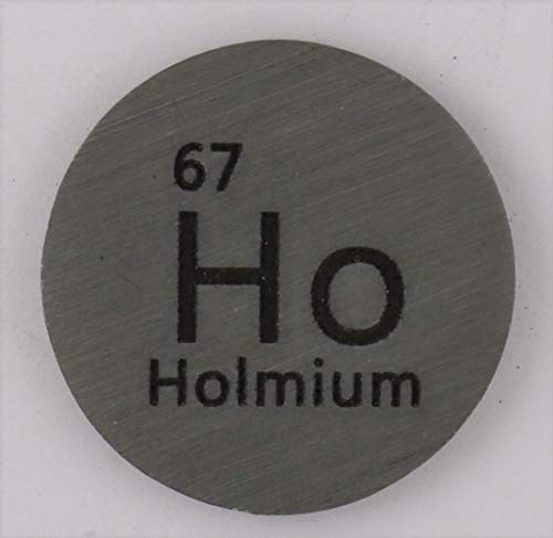 Holmium (Ho) 24.26mm Metal Disc 99.9% Pure for Collection or Experiments