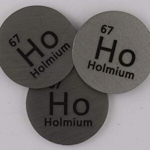 Holmium (Ho) 24.26mm Metal Disc 99.9% Pure for Collection or Experiments