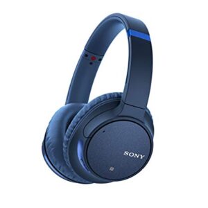 Sony Noise Cancelling Headphones WHCH700N: Wireless Bluetooth Over The Ear Headset with Mic for Phone-Call and Alexa Voice Control -Blue.(Renewed)