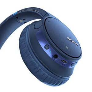 Sony Noise Cancelling Headphones WHCH700N: Wireless Bluetooth Over The Ear Headset with Mic for Phone-Call and Alexa Voice Control -Blue.(Renewed)