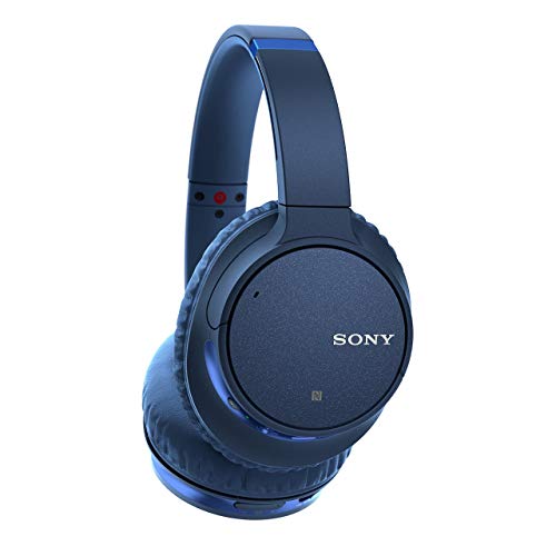 Sony Noise Cancelling Headphones WHCH700N: Wireless Bluetooth Over The Ear Headset with Mic for Phone-Call and Alexa Voice Control -Blue.(Renewed)