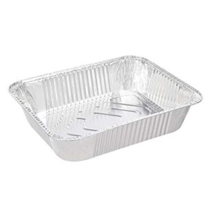 AmazonCommercial Aluminum Foil Steam Pan, 1/2 Size, Pack of 10