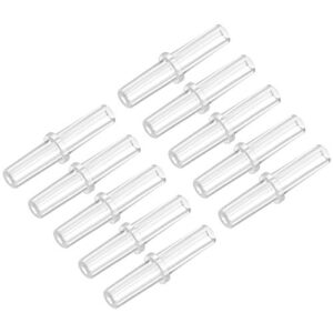 uxcell aquarium air valve connector plastic inline tubing straight non-return valves for 4mm fish tank pond air line 20pcs