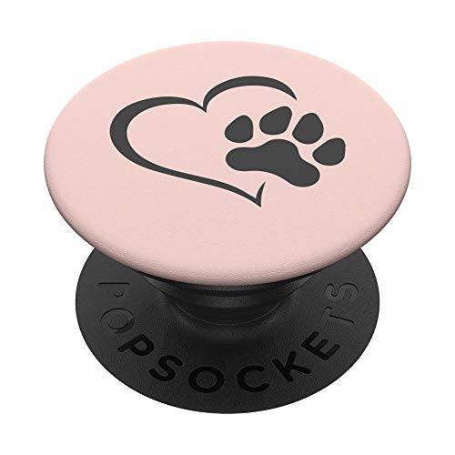 Rose pink heart love dog cat kitten paw men women 11 socket PopSockets Grip and Stand for Phones and Tablets