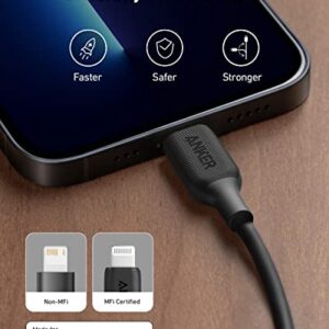 Anker USB C to Lightning Cable (1ft), Powerline III MFi Certified Fast Charging Lightning Cable for iPhone 13 13 Pro 12 Pro Max 12 11 X XS XR 8 Plus, AirPods Pro, Supports Power Delivery (Black)