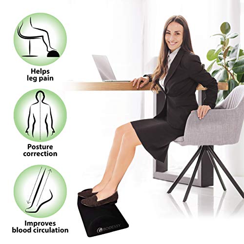 Foot Rest Under Desk, Ergonomic Memory Foam Foot Cushion, Office Foot Rest Pillow, Foot Pillow Office Home Accessories, Desk Foot Stool Rocker, Non-Slip Bottom