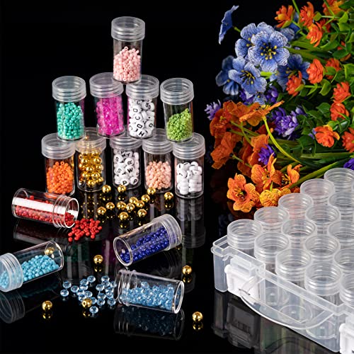 30 Slots Diamond Painting Storage Containers, Bead Organizer, Diamond Containers Diamond Painting Boxes Diamond Embroidery Box Storage Containers 30 Grids Storage Box for Beads Rhinestones (2 Pack)