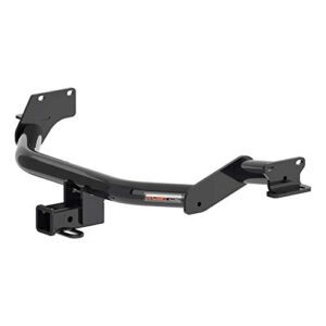 curt 13420 class 3 trailer hitch, 2-inch receiver, fits select kia telluride, gloss black powder coat