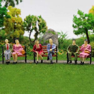 P4302 100pcs All Seated Sitting Figures O Gauge 1:50 Scale Seated People Railway Scenery Miniature Model Train Layout