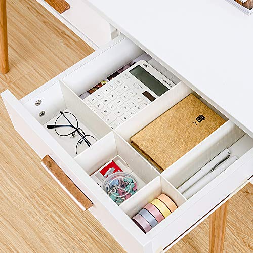 Poeland Drawer Divider Organizer DIY Plastic Grid Drawer Divider for Home Tidy Closet Stationary Makeup