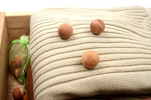 Venxic 100 Pack Aromatic Cedar Balls for Shoes Clothes Storage Fresh