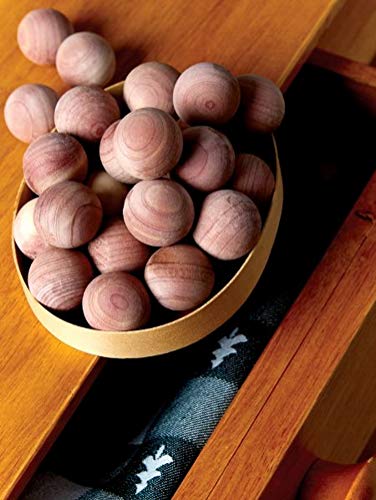 Venxic 100 Pack Aromatic Cedar Balls for Shoes Clothes Storage Fresh