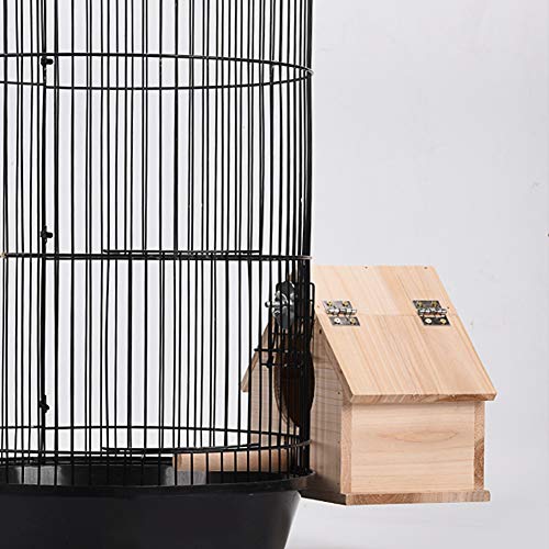 OMEM Birds Nests Parrot House Wooden Breeding Box Birdcages Stand Accessories