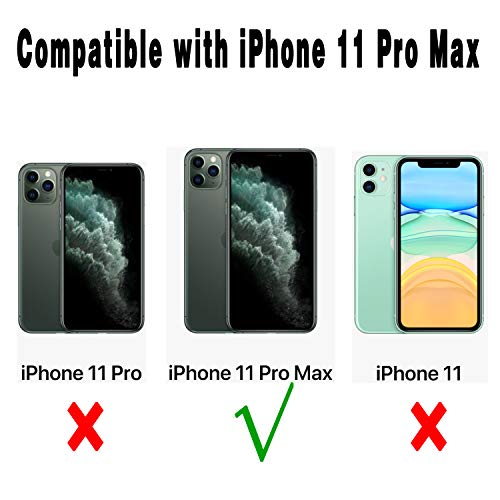 iPhone 11 Pro Max Case, iPhone 11 Pro Max Waterproof Full Body Rugged Clear Slim Case with Built-in Screen Protector Heavy Duty Shockproof Cover Underwater Cases for iPhone 11 Pro Max (Black&Gray)