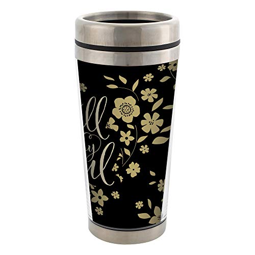 Elanze Designs It Is Well With My Soul Stainless Steel 16 oz Travel Mug with Lid