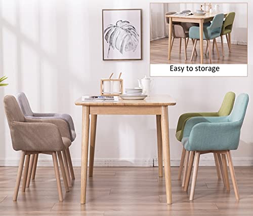 Homy Grigio Modern Dining Chairs Set of 4, Kitchen & Dining Room Chairs Dining Chairs Set of 2 for Living Room Bedroom Dining Room Arm Chairs Guest with Solid Wood Legs (Set of 2,Gray)