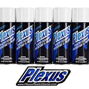 Plexus 20214 Aerosol Plastic Cleaner Protectant and Polish 13oz Can Made in USA with Sticker (5 Pack)