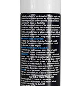 Plexus 20214 Aerosol Plastic Cleaner Protectant and Polish 13oz Can Made in USA with Sticker (5 Pack)