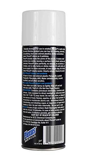 Plexus 20214 Aerosol Plastic Cleaner Protectant and Polish 13oz Can Made in USA with Sticker (5 Pack)