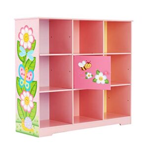 fantasy fields - magic garden adjustable cube bookshelf, 9 cube storage bookshelf